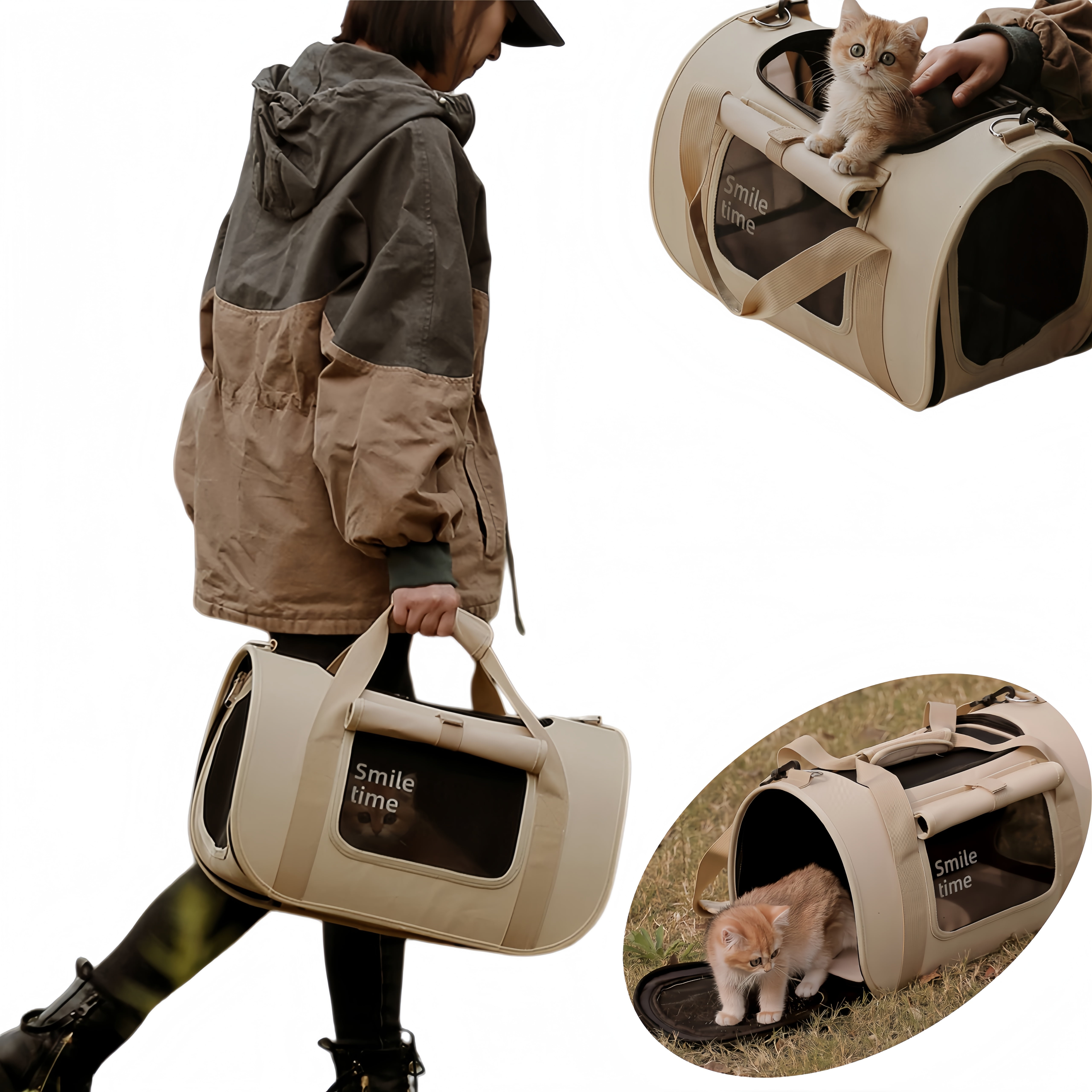 Cat Carrier For Large Cat And Small Dogs Up To 22 Lbs , Airline ...