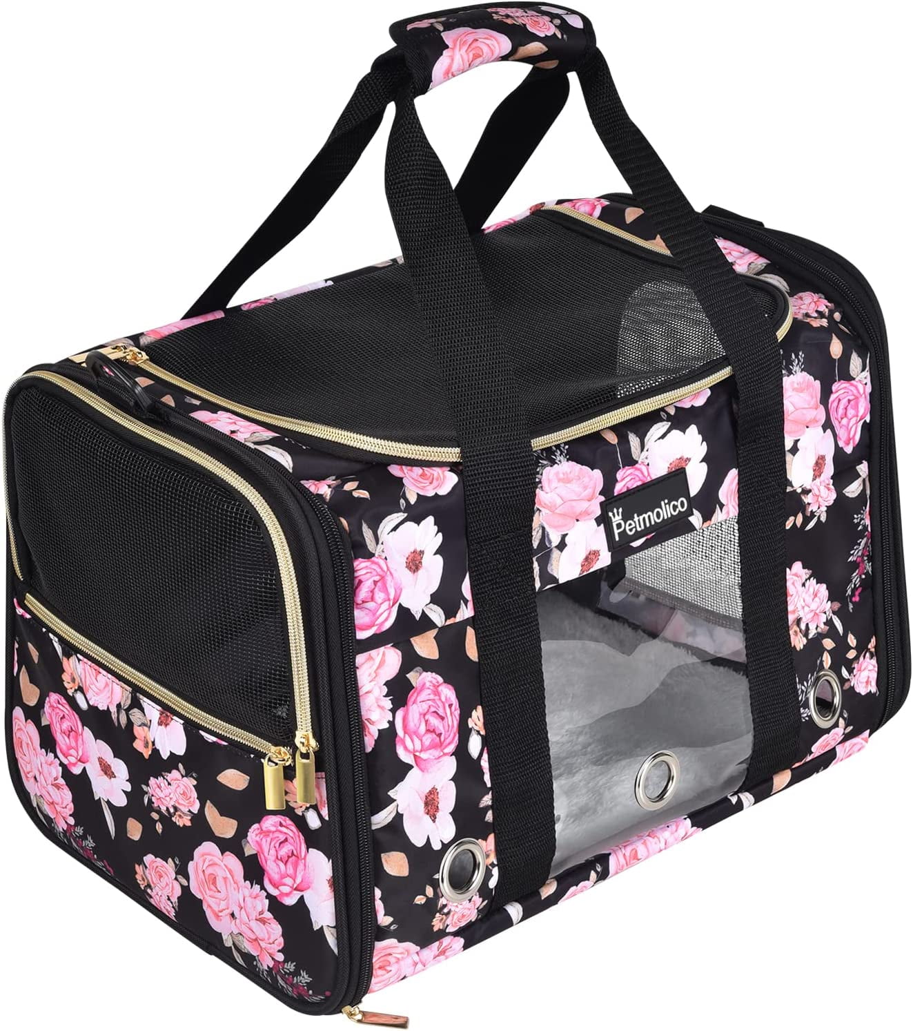 Cat Carrier Soft-Sided Pet Bag for Small Medium Cats Puppies 16LBs ...