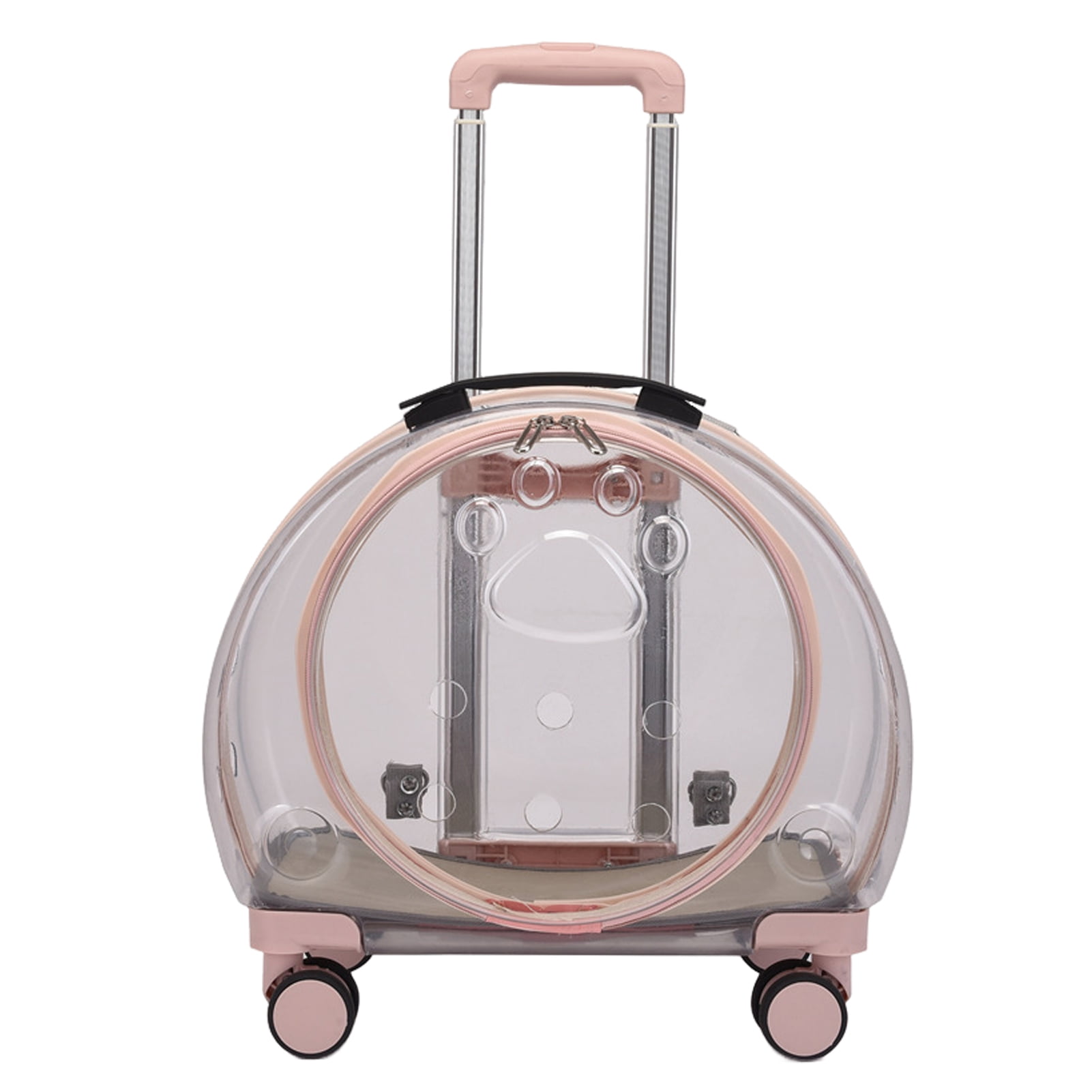 Cat Carrier with Wheels Cat Carrier Pet Trolley Case Breathable Holes ...