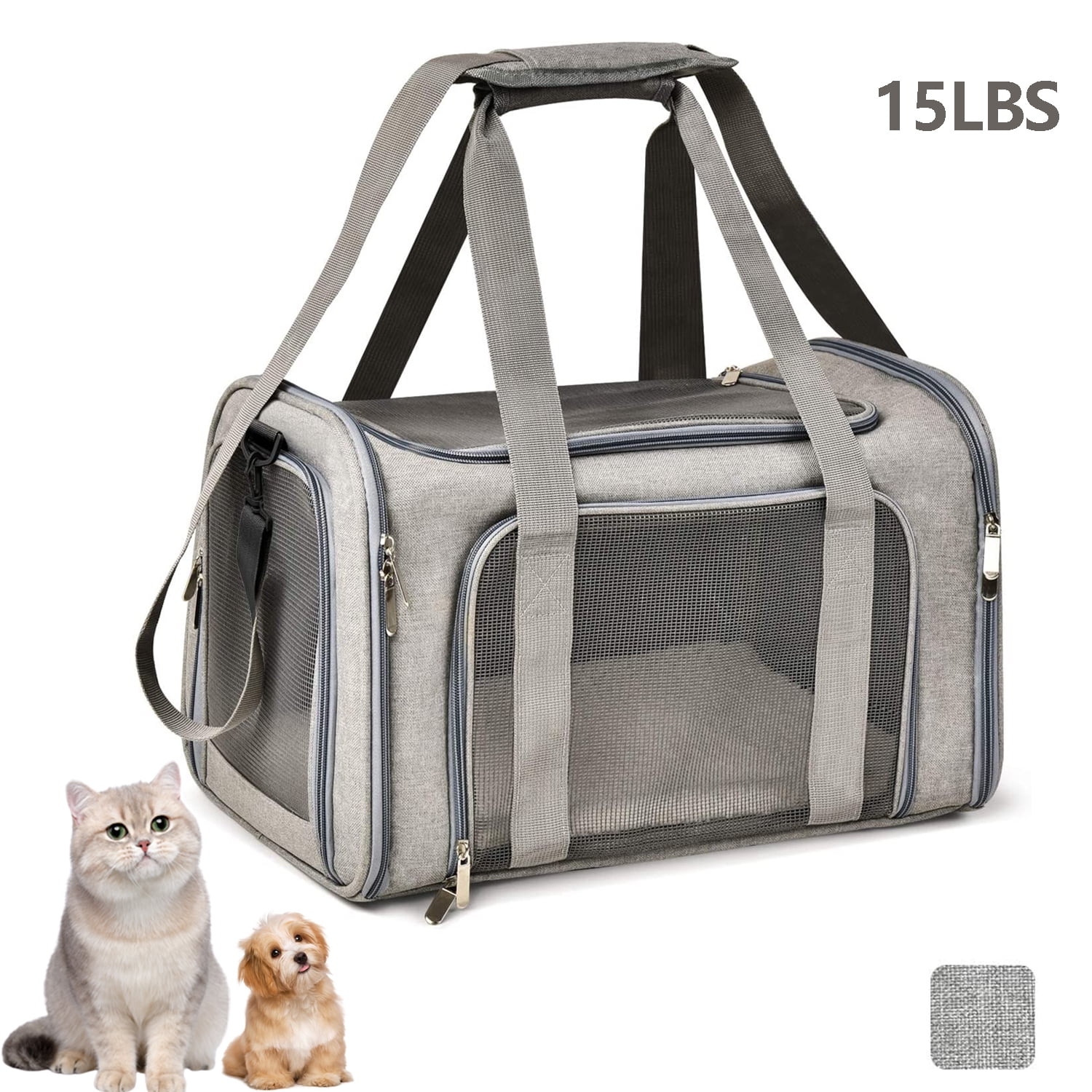 "ZFITEI Cat Carriers, Pet Carrier for Small Dogs and Cats, Soft Sided ...