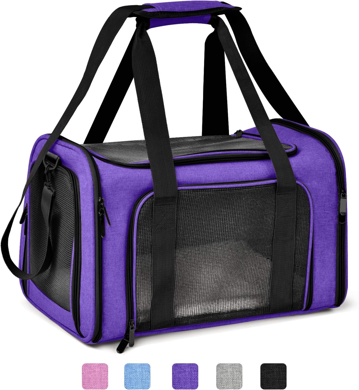 Cat Carriers Dog Carrier Pet Carrier For Small / Medium Cats Dogs Puppies (Up To 15lbs), TSA ...