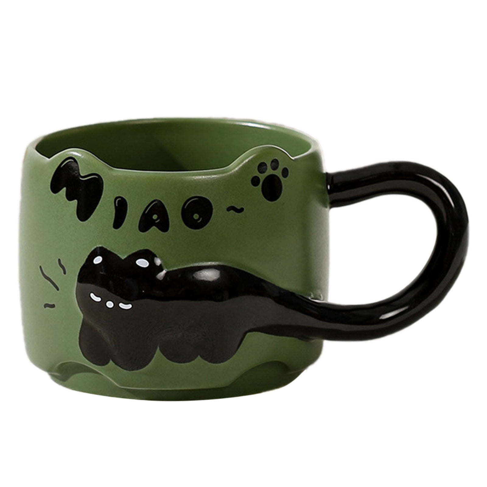 Cat Cat Stacked Cup Cute Stackable Coffee Mugs Ceramic Coffee Mugs With ...