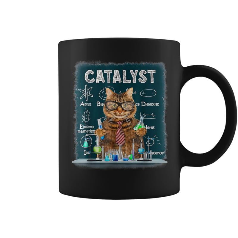 Cat Catalyst Chemistry Chemist Nerd Science Cats Lover Coffee Mugs ...
