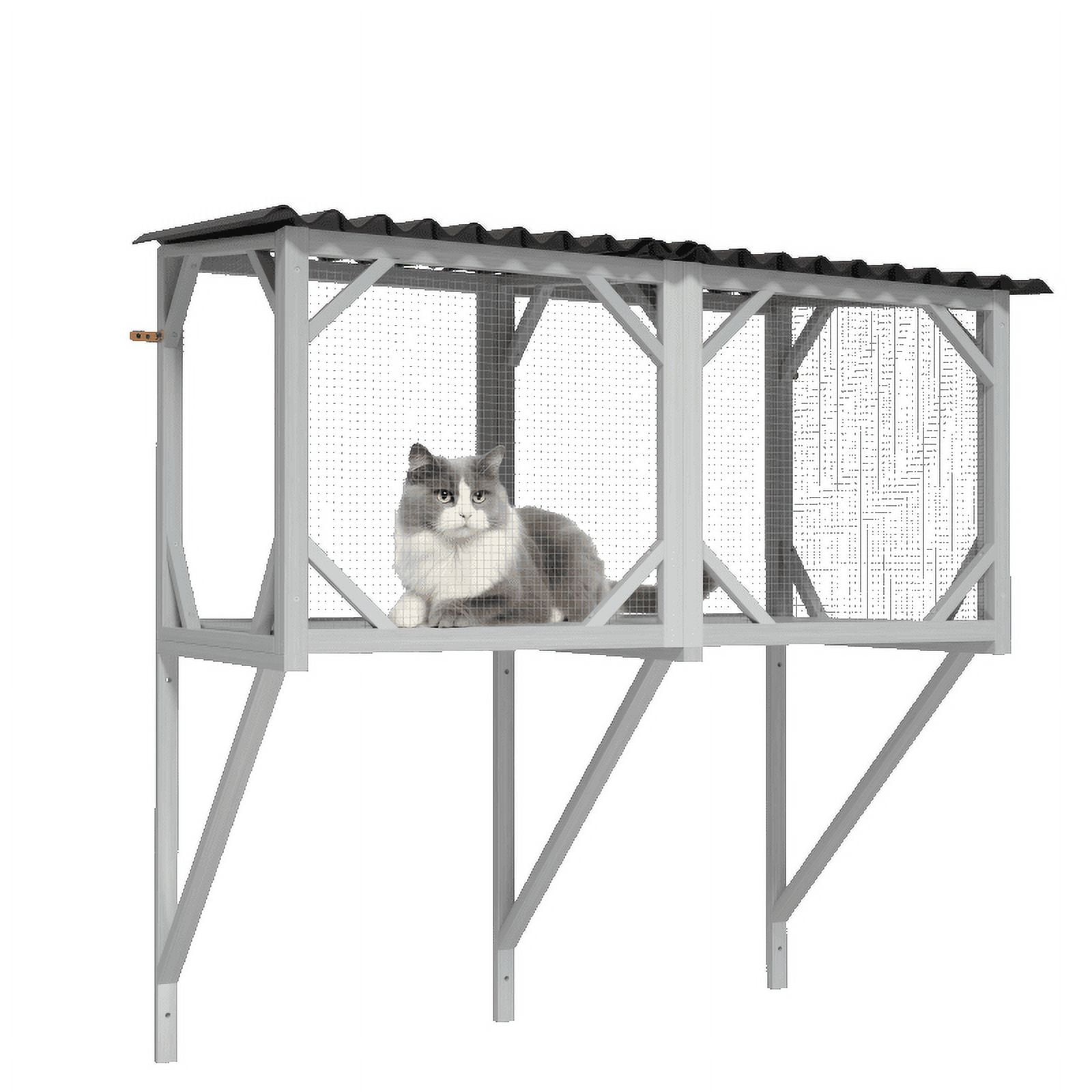 Cat Catio, Cat Window Perch for Large Indoor Cats - for Sunbathing ...