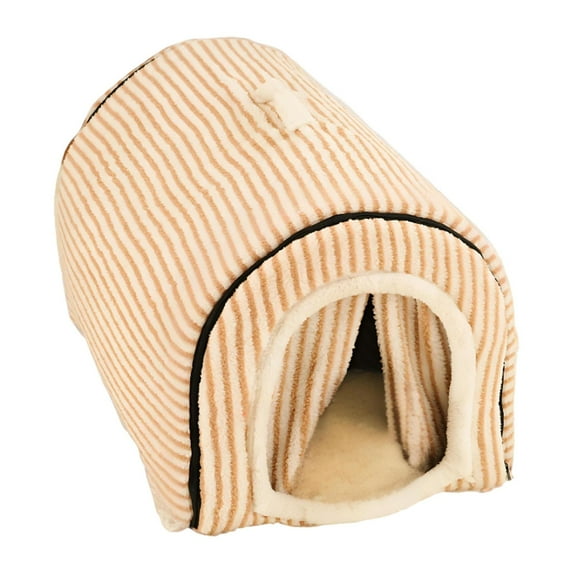 Cat Cave Bed Dog House Pet Tent Two Way Use Portable Sponge Support XL ...