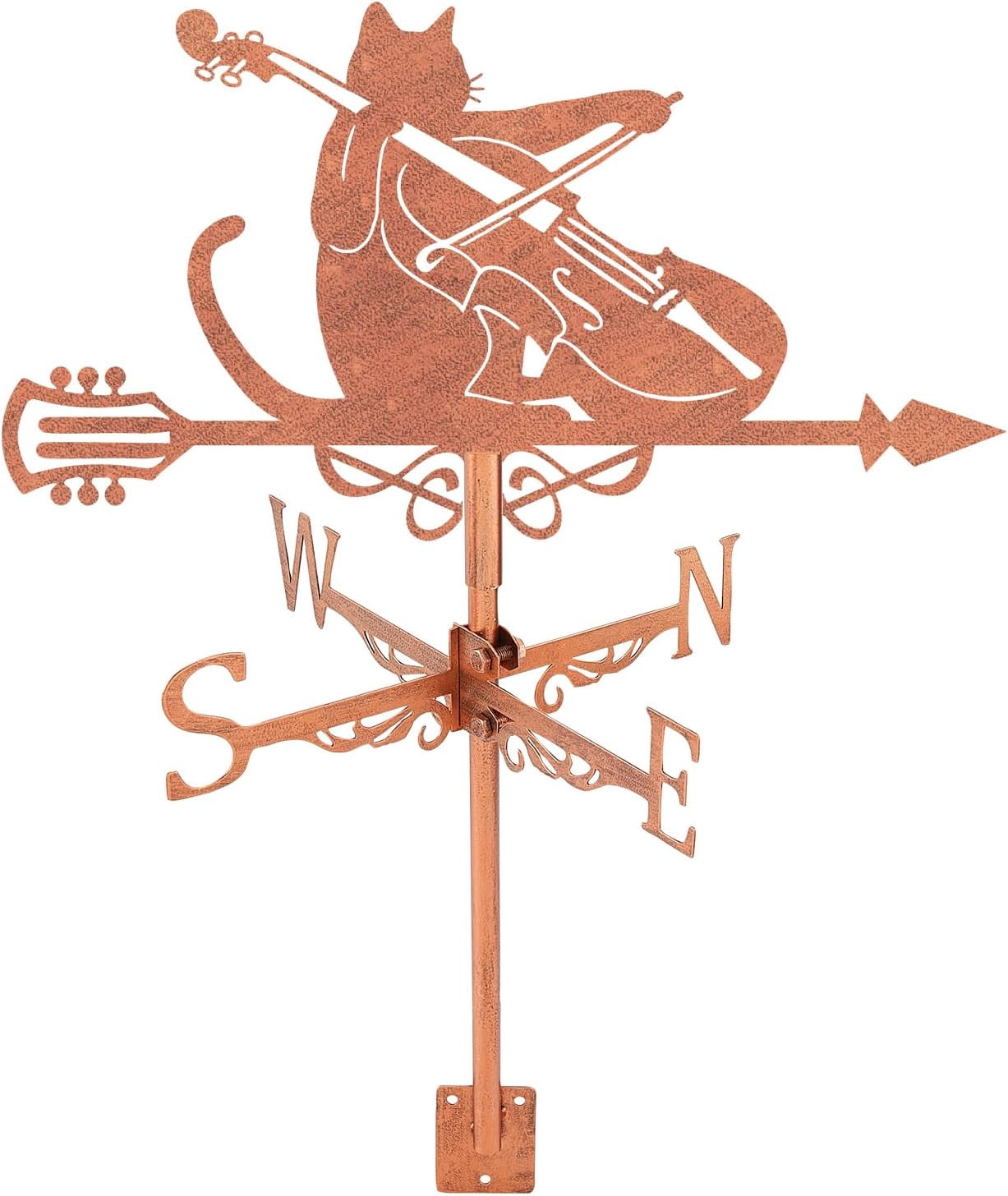 Cat and Cellos Weather Vane Animals Metal Weathervane Copper Windvanes ...