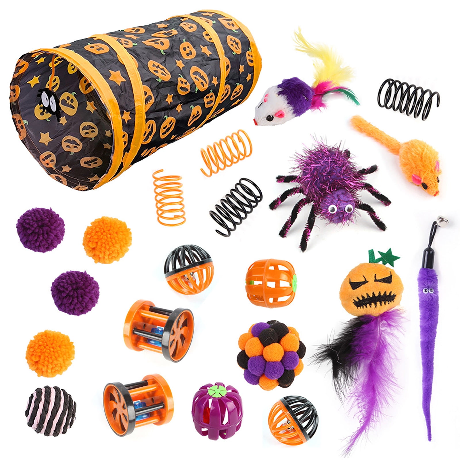 Cat Channel Toy Set 3 Way Tunnel Toys | Cat Toy Set For Rabbit Indoor Cats Three Channel Cat Toy ...