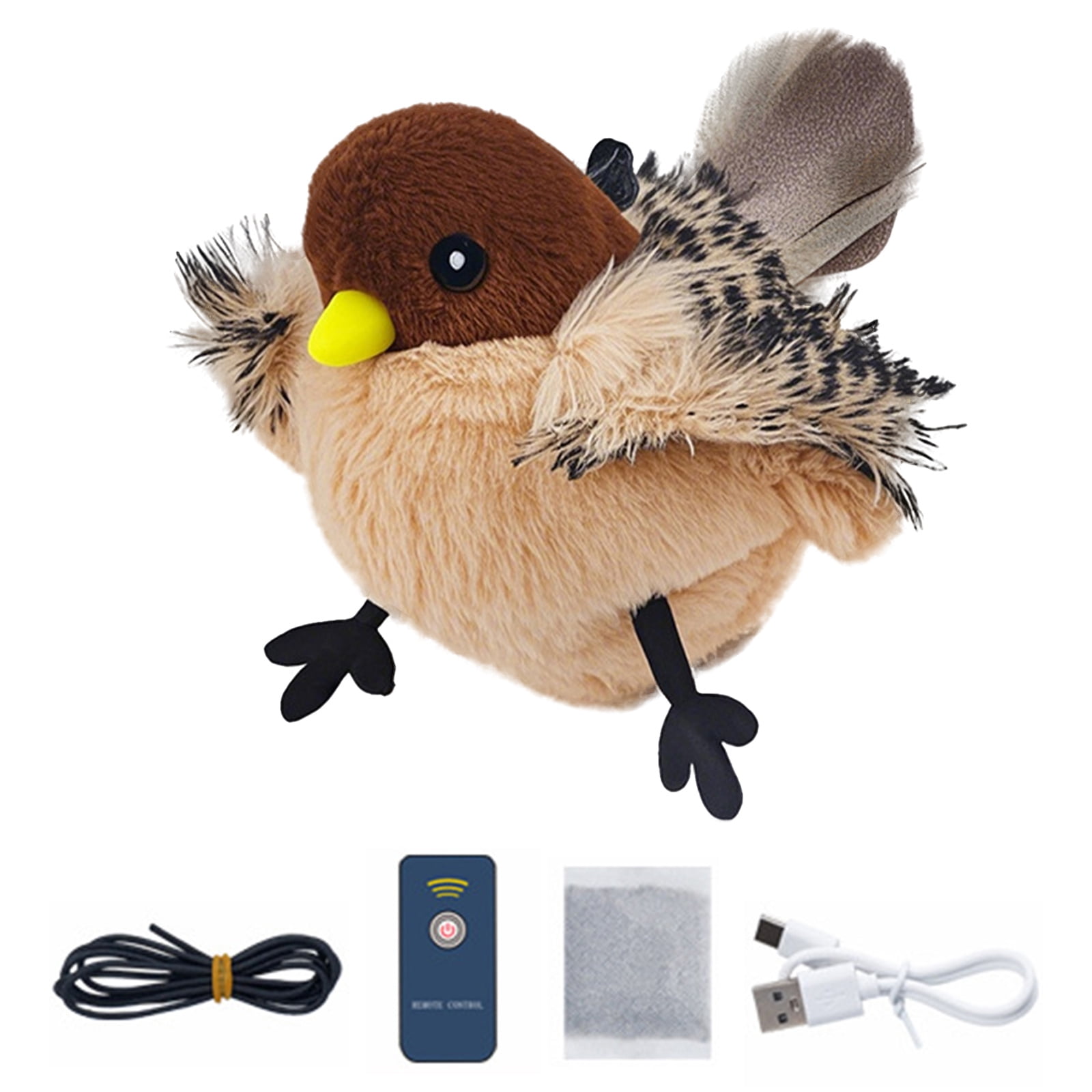 Cat Chase Toy, High Sparrow Toy Interactive Flapping Cat Toy ...