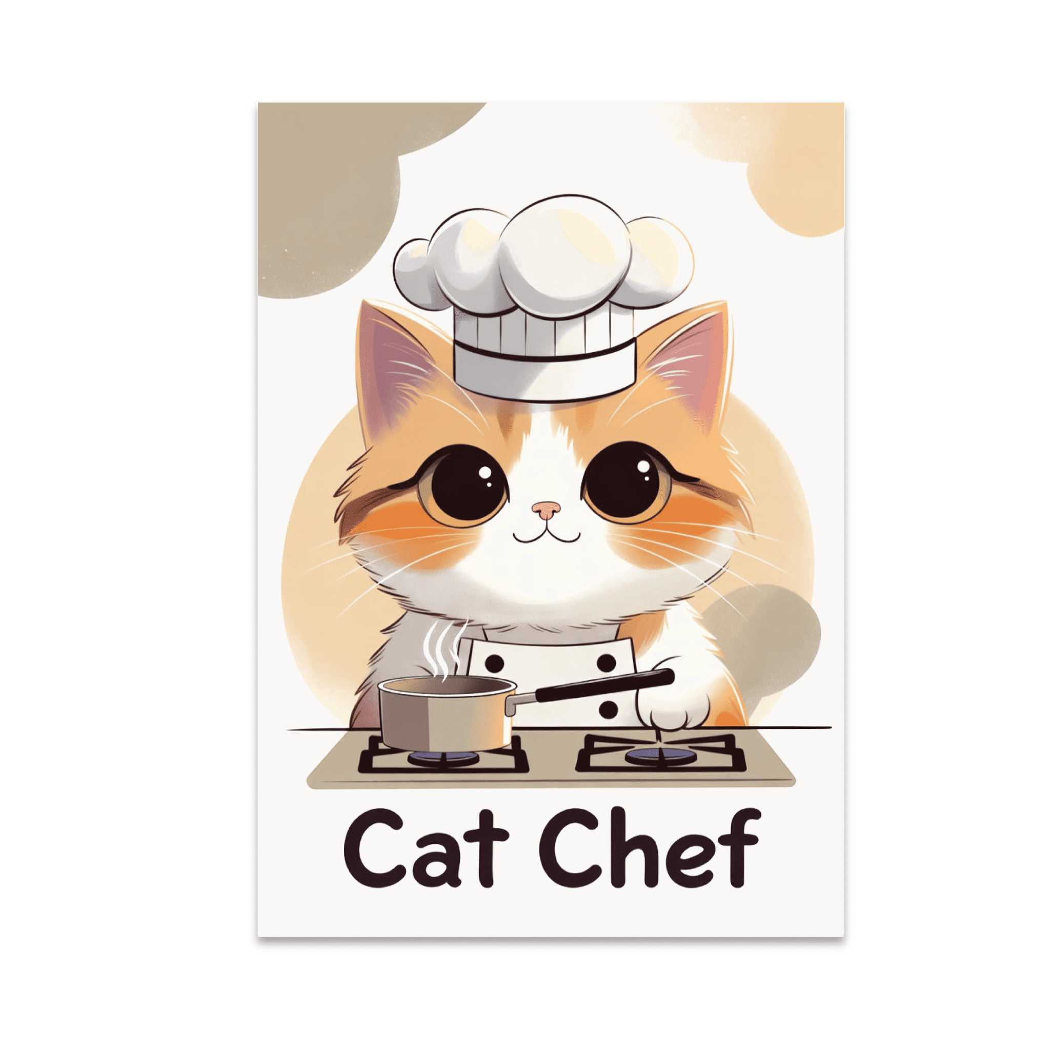 Cat Chef Kitchen Art - Cat Lover - 13x19 Poster Print - Walmart.com