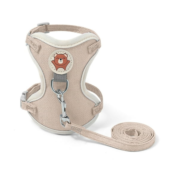 Cat Chest Back Harness Leash Adjustable Length Pet Traction Cat Dog ...