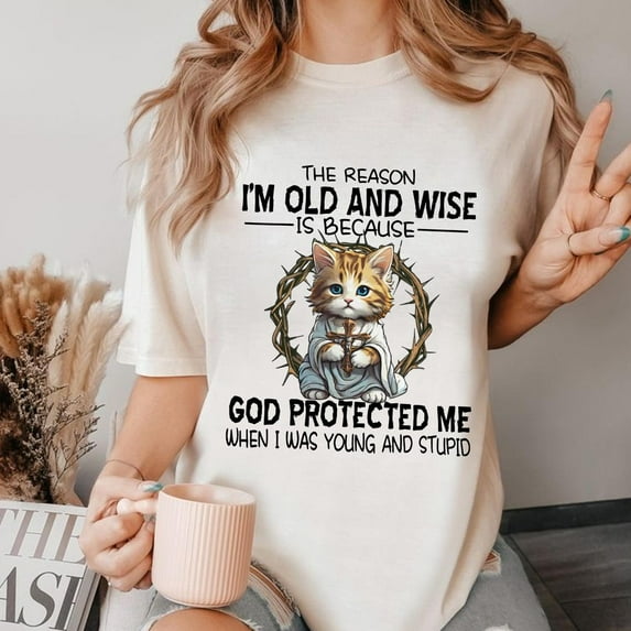 Cat Christian T-Shirt: Religious Humor, Faith-Based Gift All Size S-5Xl ...