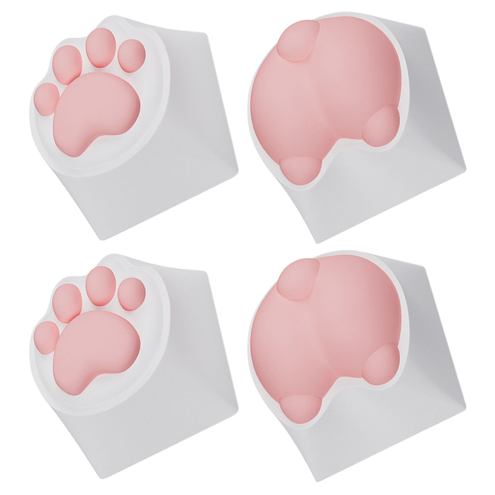 Koolleo 4pcs Cat Paw Keycaps Mechanical Keyboard Keycaps Gaming Keycaps ...
