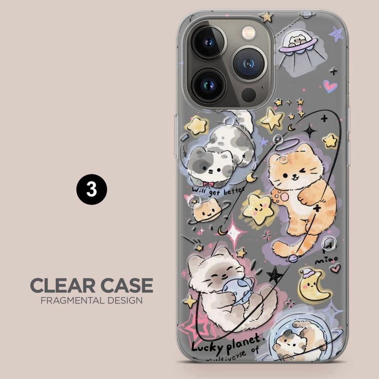 Cat Clear Phone Case Kawaii Cat Animal Cover for iPhone 17 16 15 14 13 ...