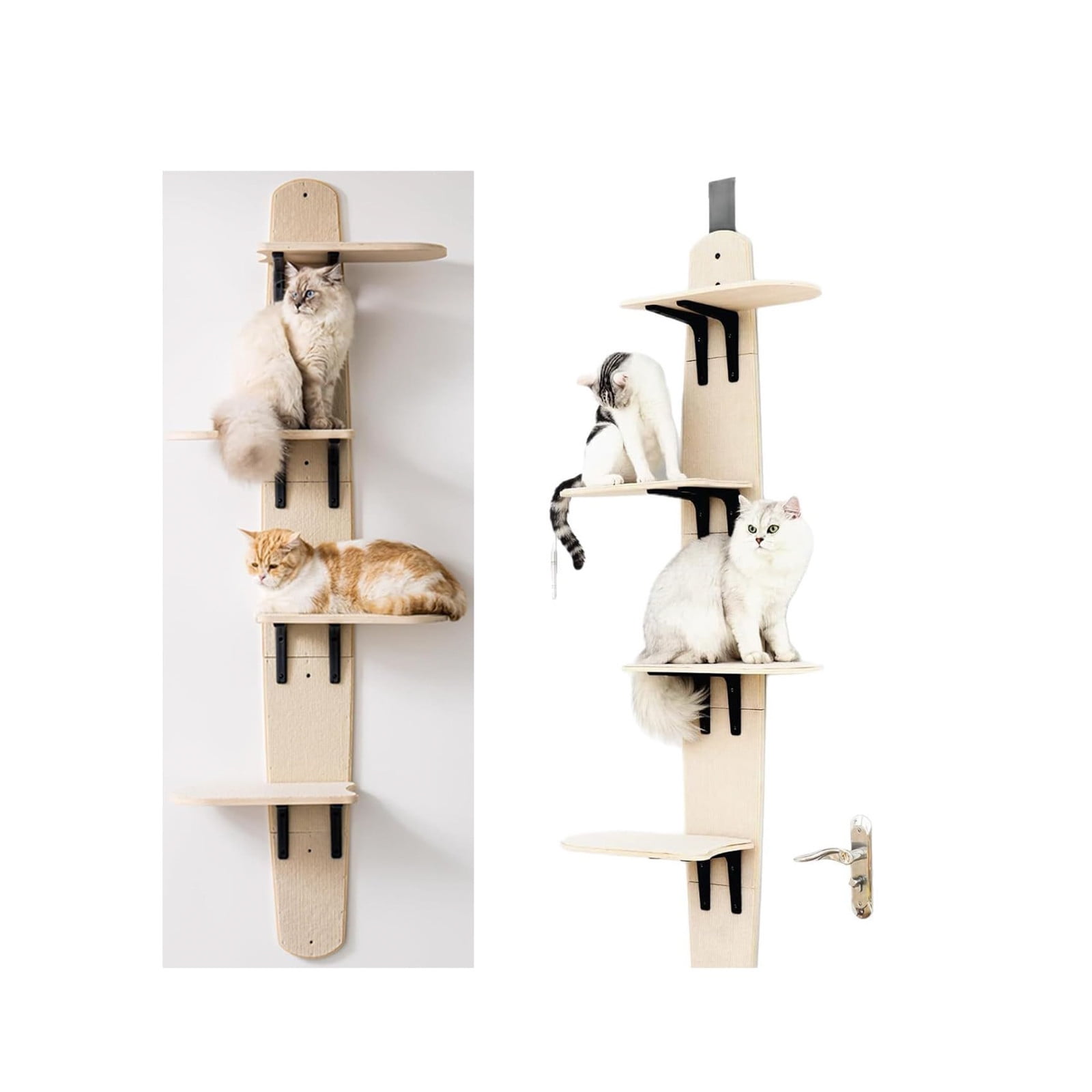 Cat Climber For Door For Indoor Cats 67 Inch, Wooden, Layer, Hanging ...