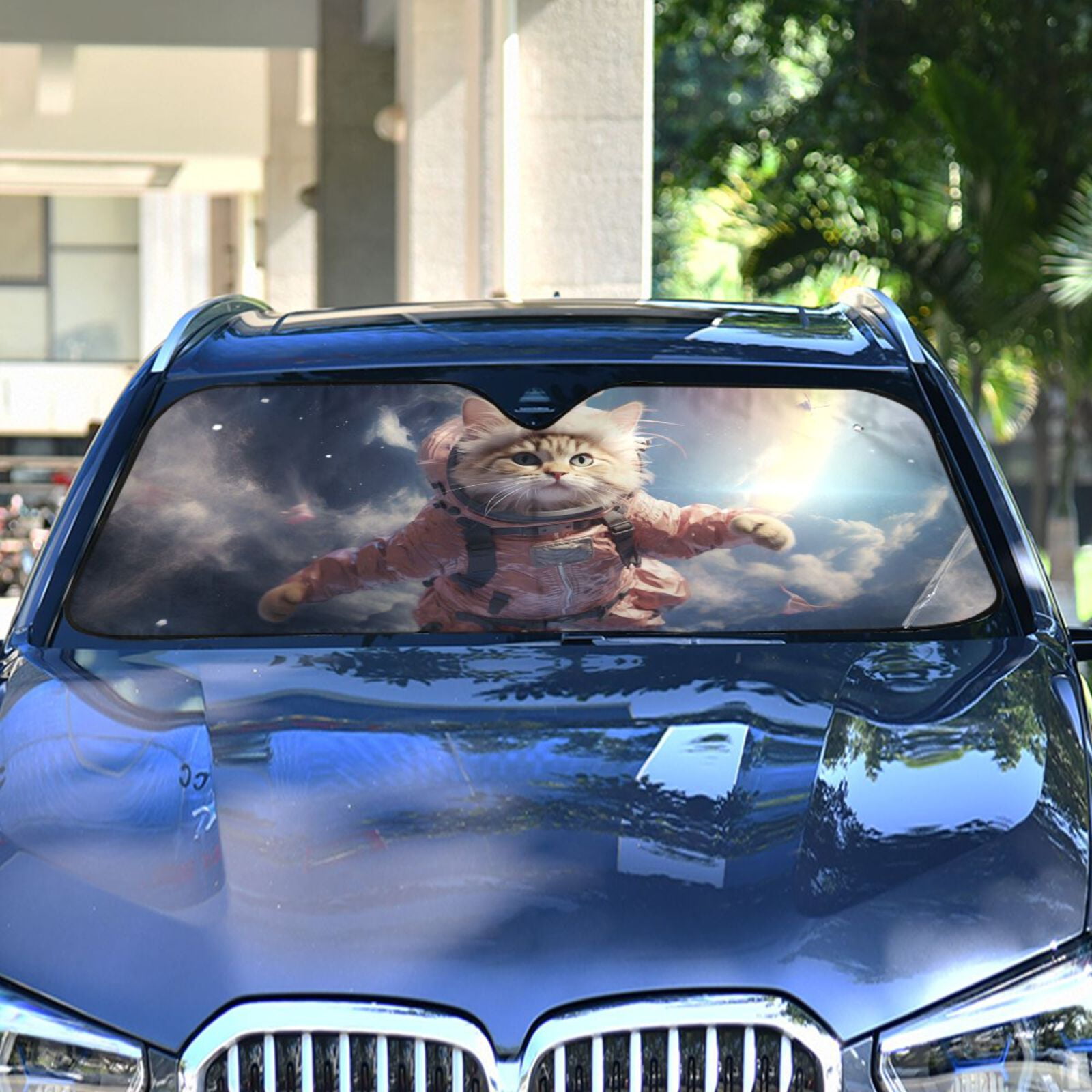 Cat Clouds with Rainbow Automotive Front Car Windshield Sun Shade ...