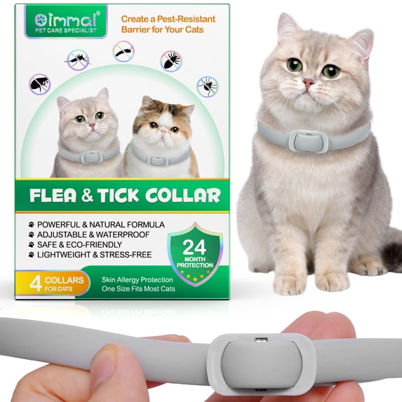 Cat Collar 4 PCS, Collar Repelente De Insectos, Daily Skin Protection ...