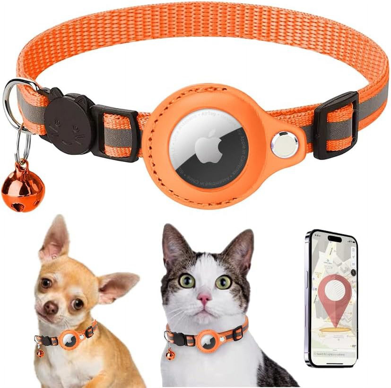 Cat Collar, Airtag, Cat Collar with Apple Air Tag and Bell for Cats ...