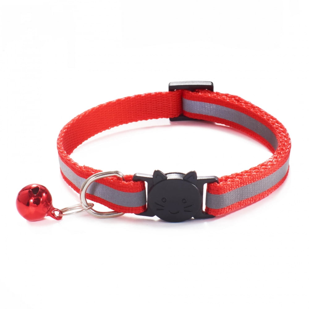 Cat Collar Personalized Nylon Dog Collar Night Safety Adjustable ...