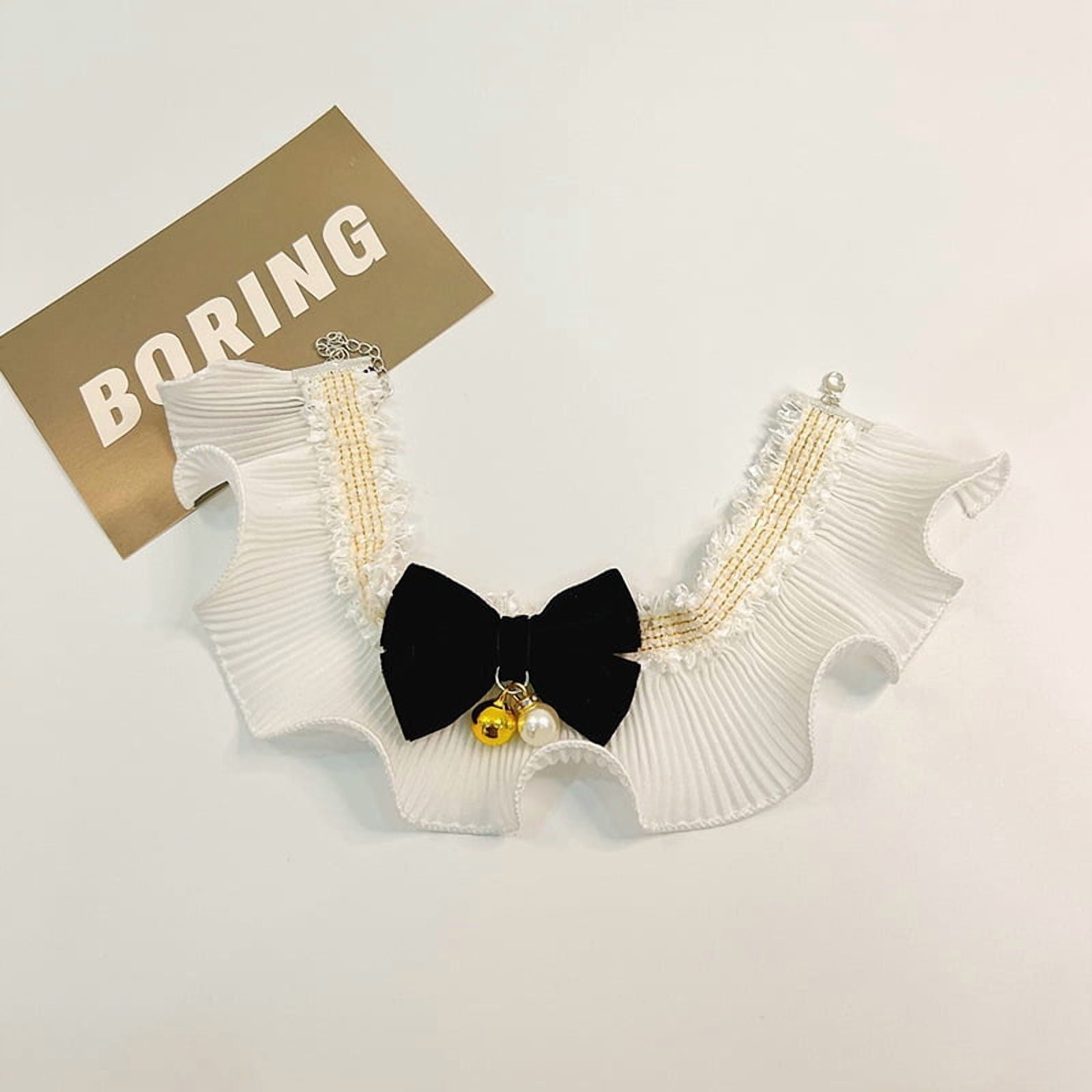 Cat Collar Pet Neck Warmer Princess Style Lace Bow Scarf Bib Dog Kitten ...