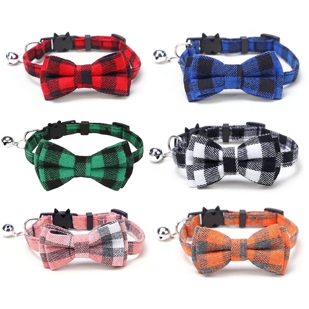 Cat Collars with Bell, Adjustable Breakaway Collars for Cats, Christmas ...