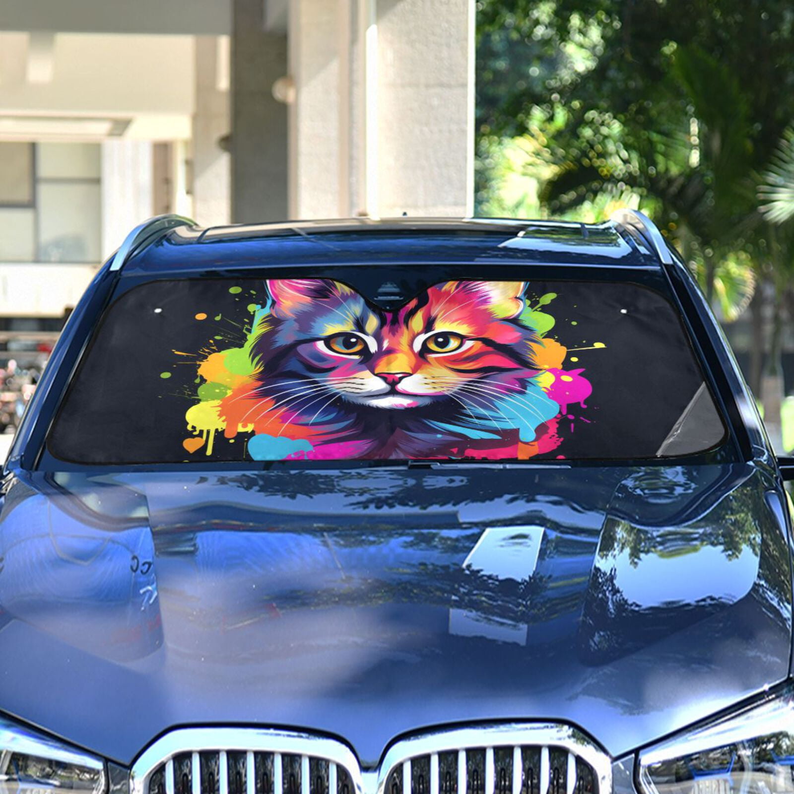 Cat Colorful Automotive Front Car Windshield Sun Shade Reflector ...