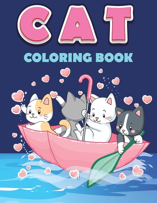 Cat Coloring Book: 30 beautiful and cute cats to color for boys and ...