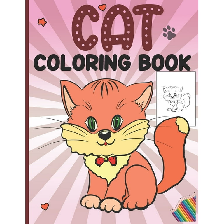fluffy kitten coloring pages