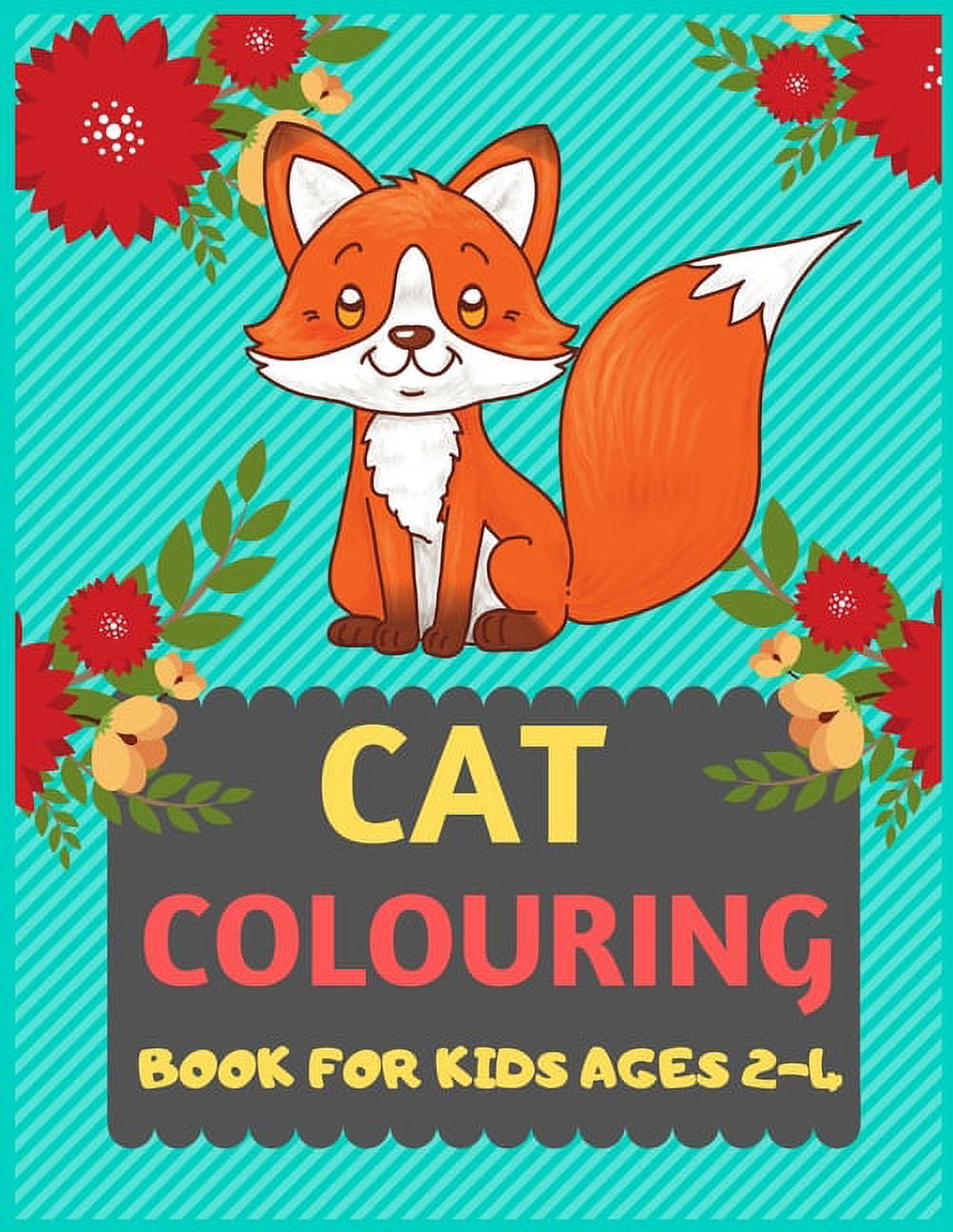 Cat Colouring Book For Kids Ages 2-4 : Cat coloring book for kids ...
