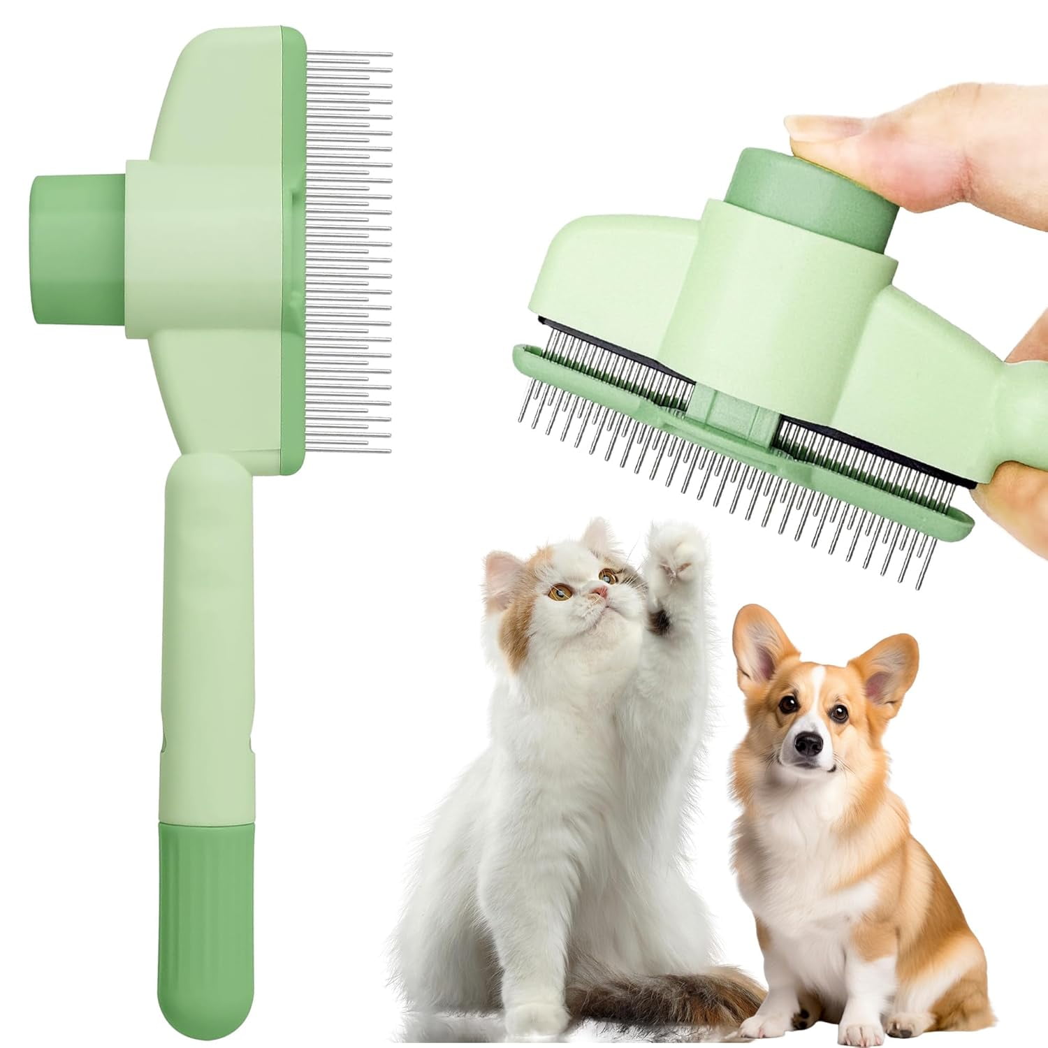 Cat Comb Dog Comb Pet Hair Removal Tool Flea Comb for Cats and Dog Lice ...