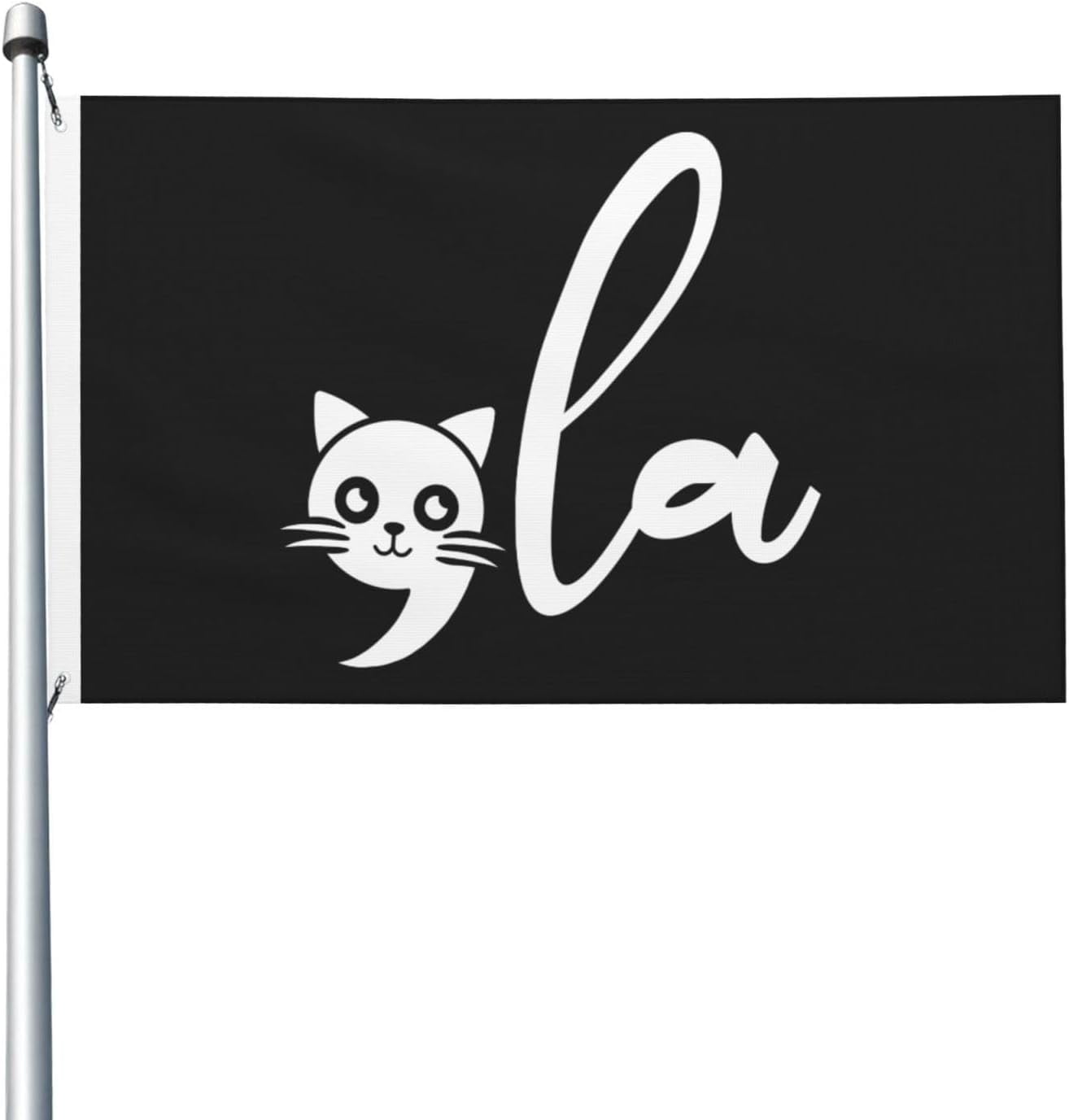 Cat Comma La Kamala Harris 3x5 Ft Double Sided Flag Polyester Banner ...