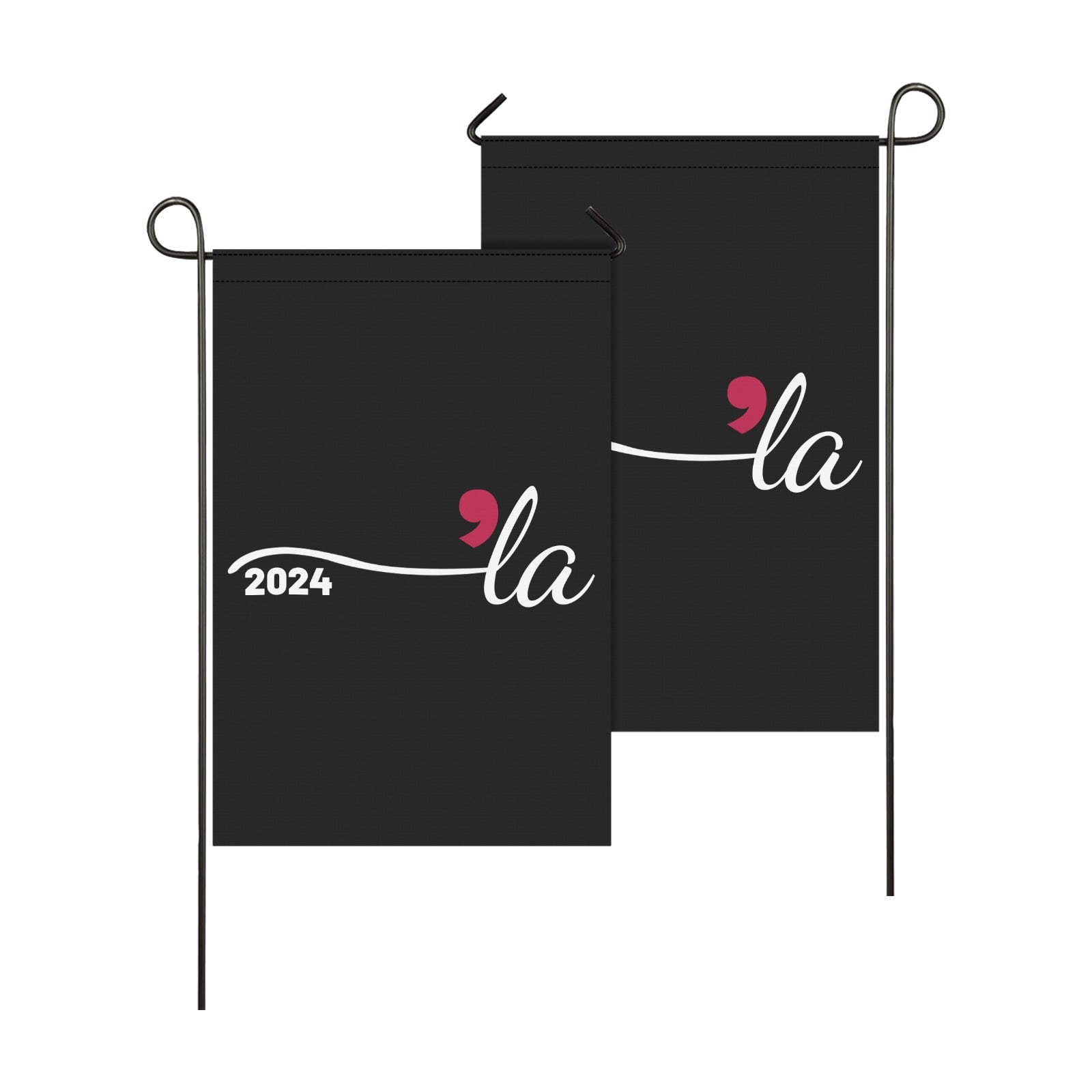 Cat Comma La Kamala Harris Double Sided 12x18 Outside Banner Decor ...