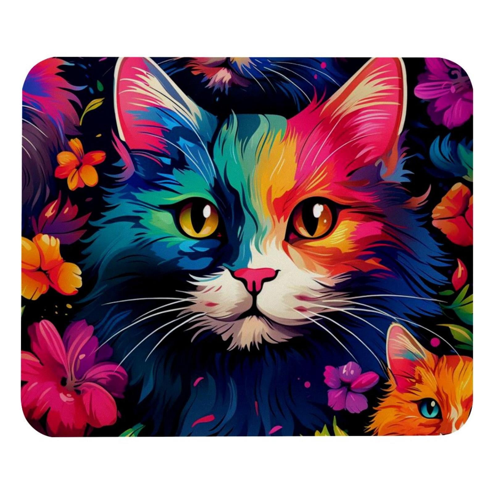 Cat Computer Mouse Pad,Rubber Mouse Mat for Gaming, Office, Laptop, PC ...