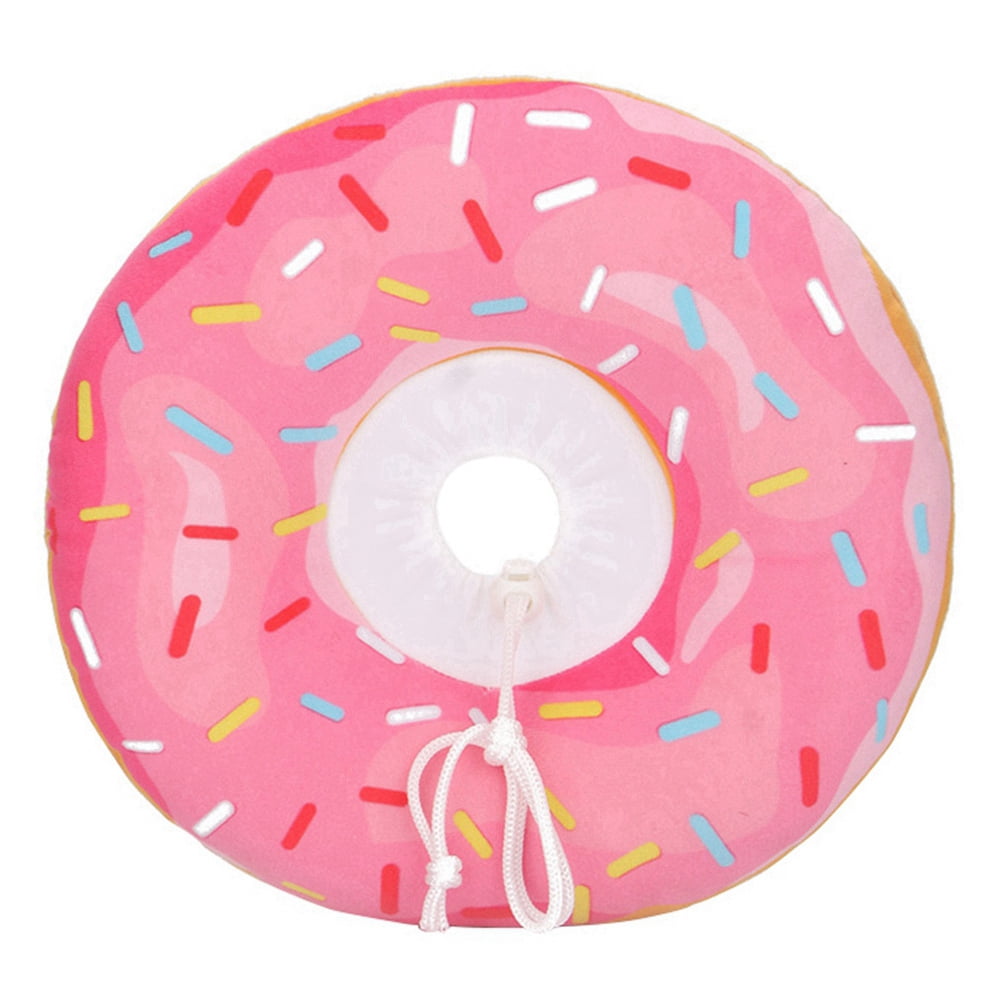 Cat Cone Collar Soft, Adjustable Cute Donut Pet Recovery Collar for ...