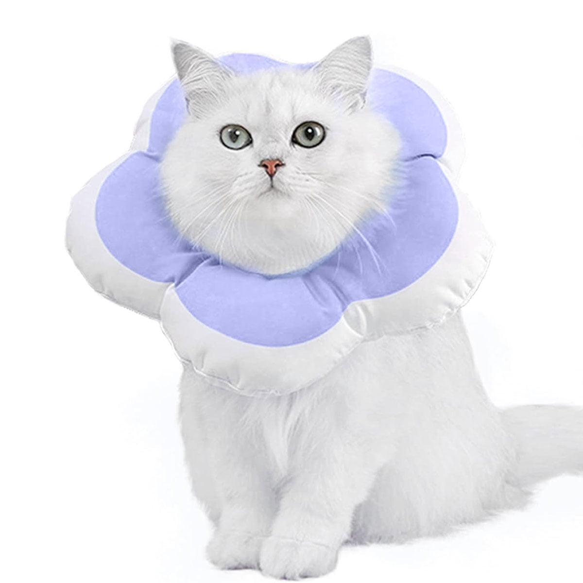Cat Cone Collar Soft, Cat Recovery Collar Waterproof Flower Cat Cones ...