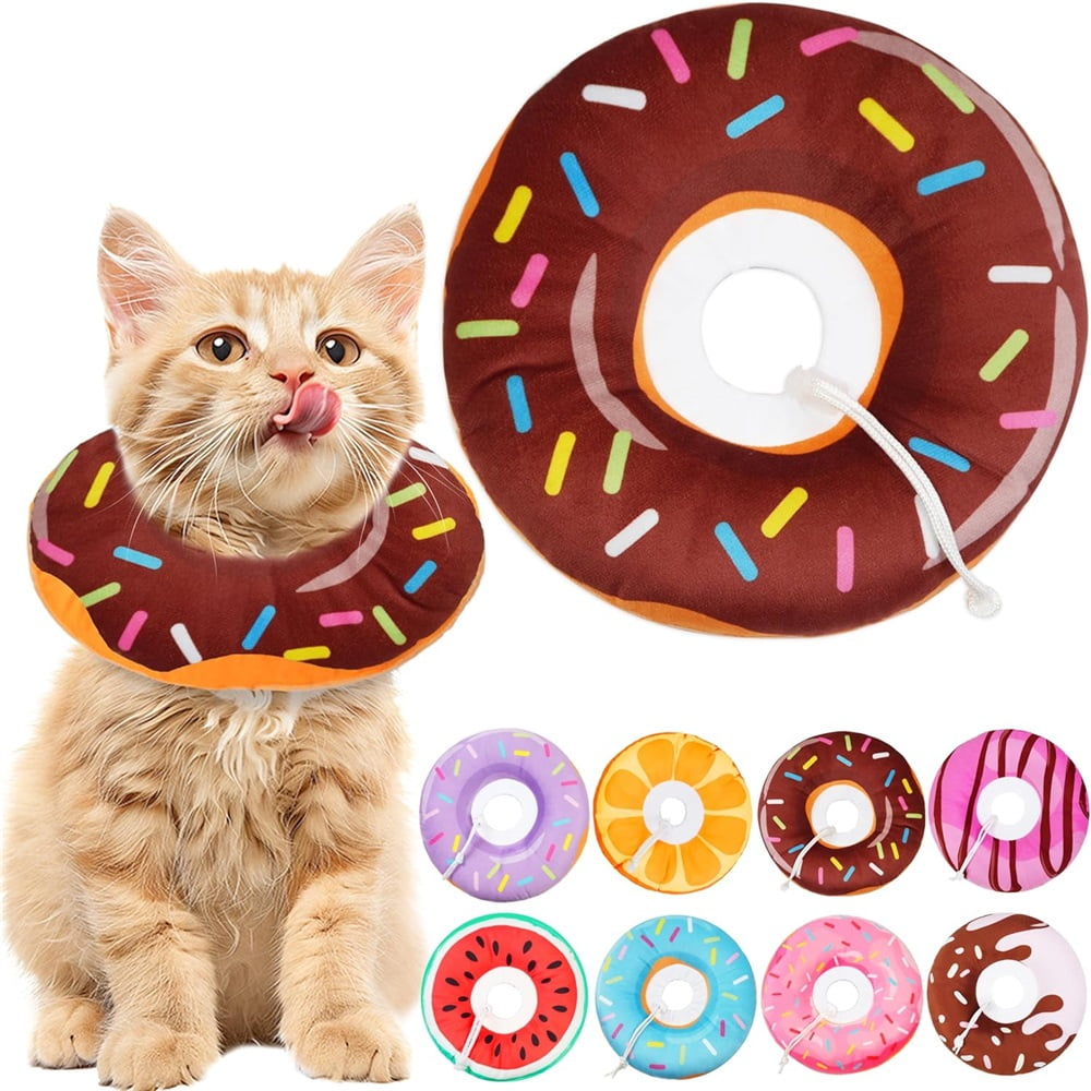 Cat Cone Collar Soft, Cat Recovery Collar for Wound Healing Cute Cat ...