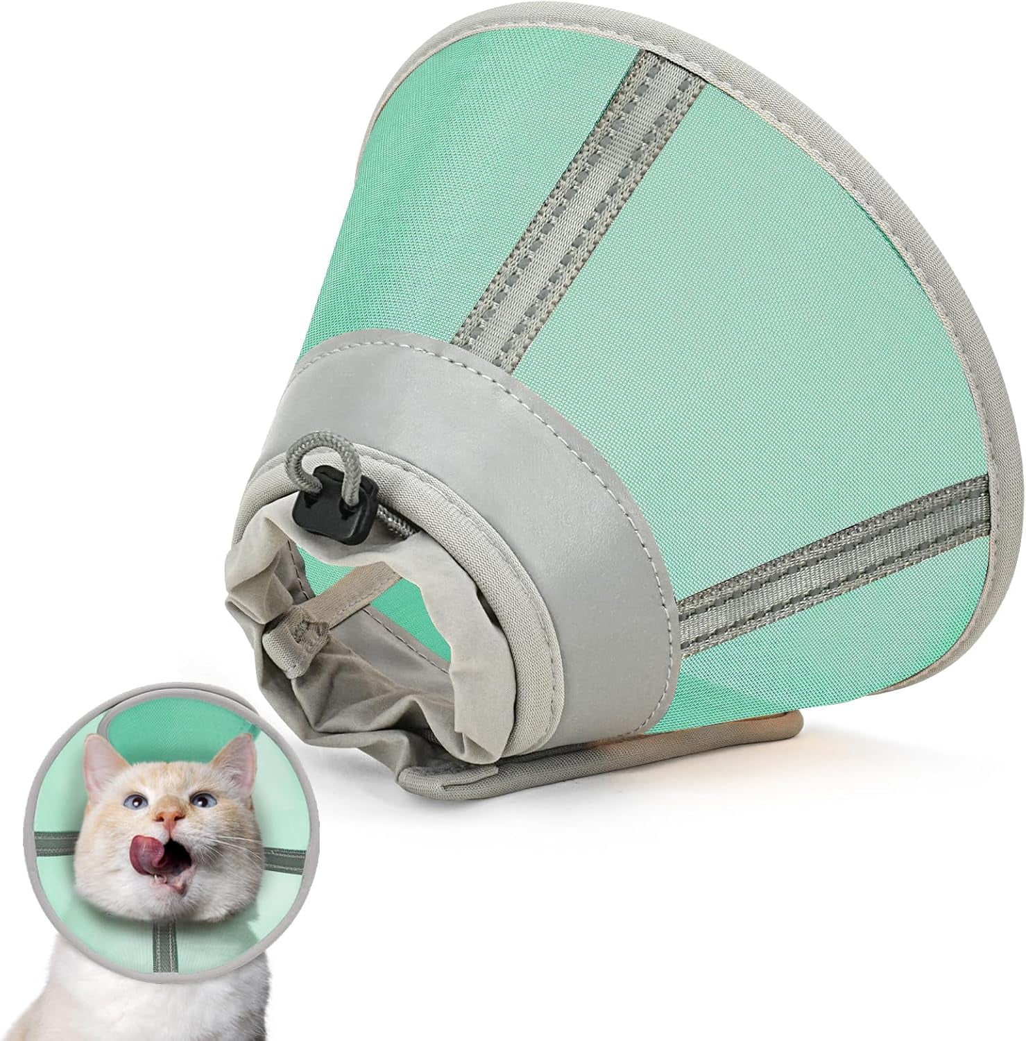 Cat Cone Collar Soft, Cat Recovery Collar for Large Medium Small Cats ...