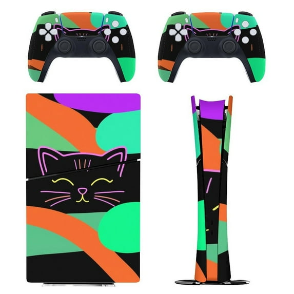 Cat Console Skin Bundle for PS5 Pro Slim Disc & Digital / PS4 – Full ...
