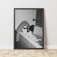Cat Cool Cat Rich Aesthetic Bathroom Trendy Pet Animal Poster Unframed ...