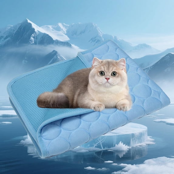 Cat Cooling Mat, Three-layer System with Fast Cooling and Non-slip ...