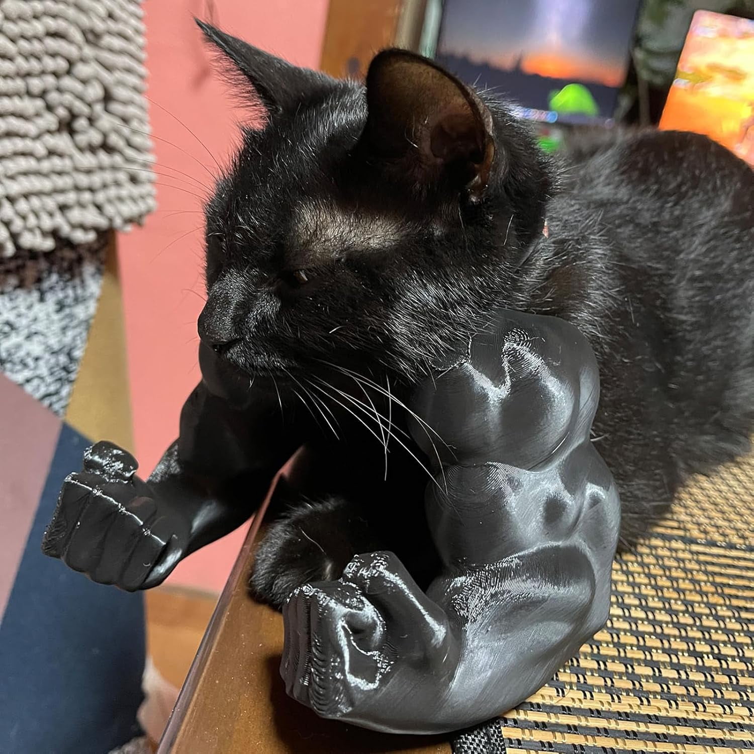 Cat Costume,Cat Arms,Halloween Cat,Muscle Cat Hulks Arms,Cat Muscle Arm ...