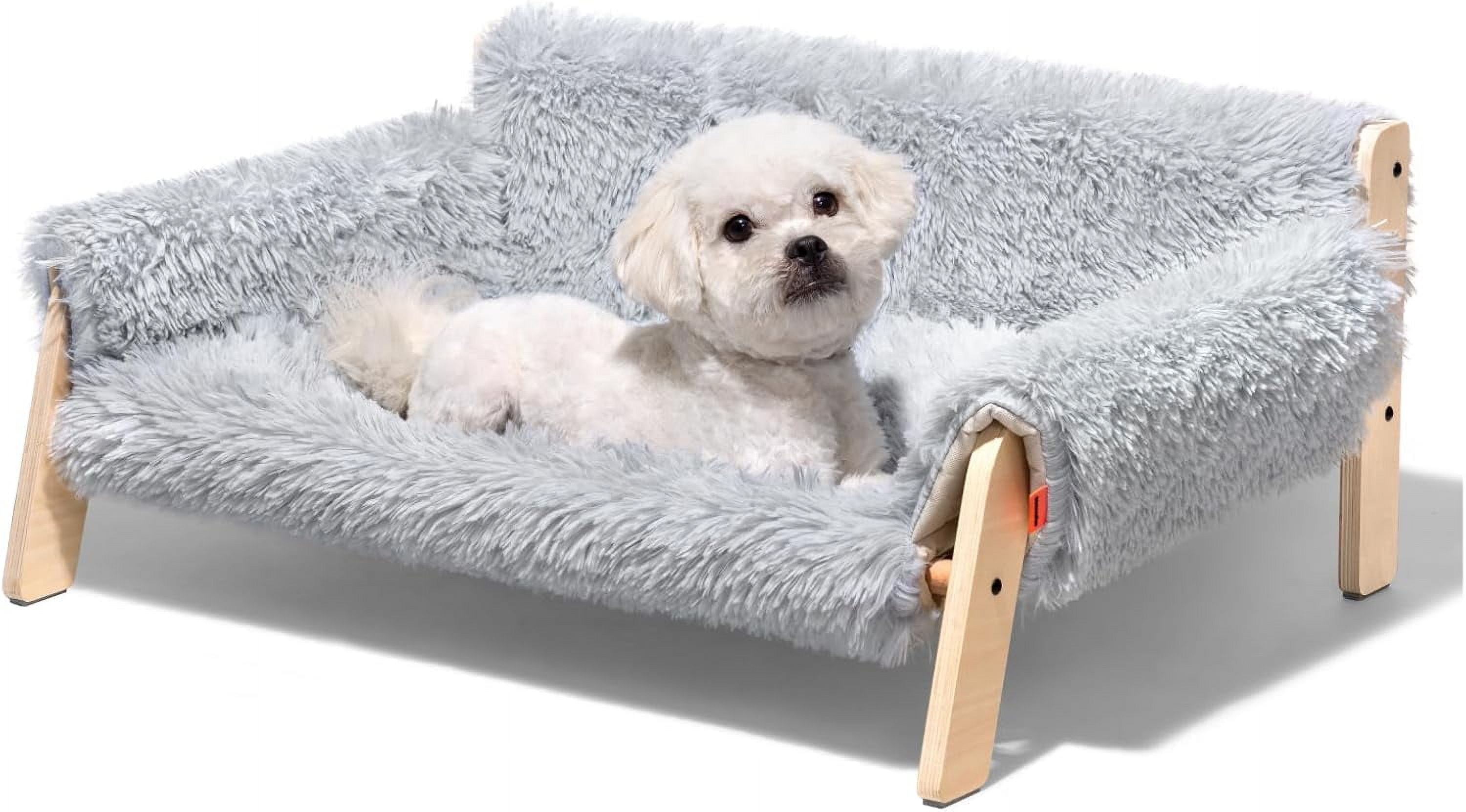Cat Couch Bed, Pet Sofa for Indoor Cats Wooden Indoor Elevated Cat Beds ...