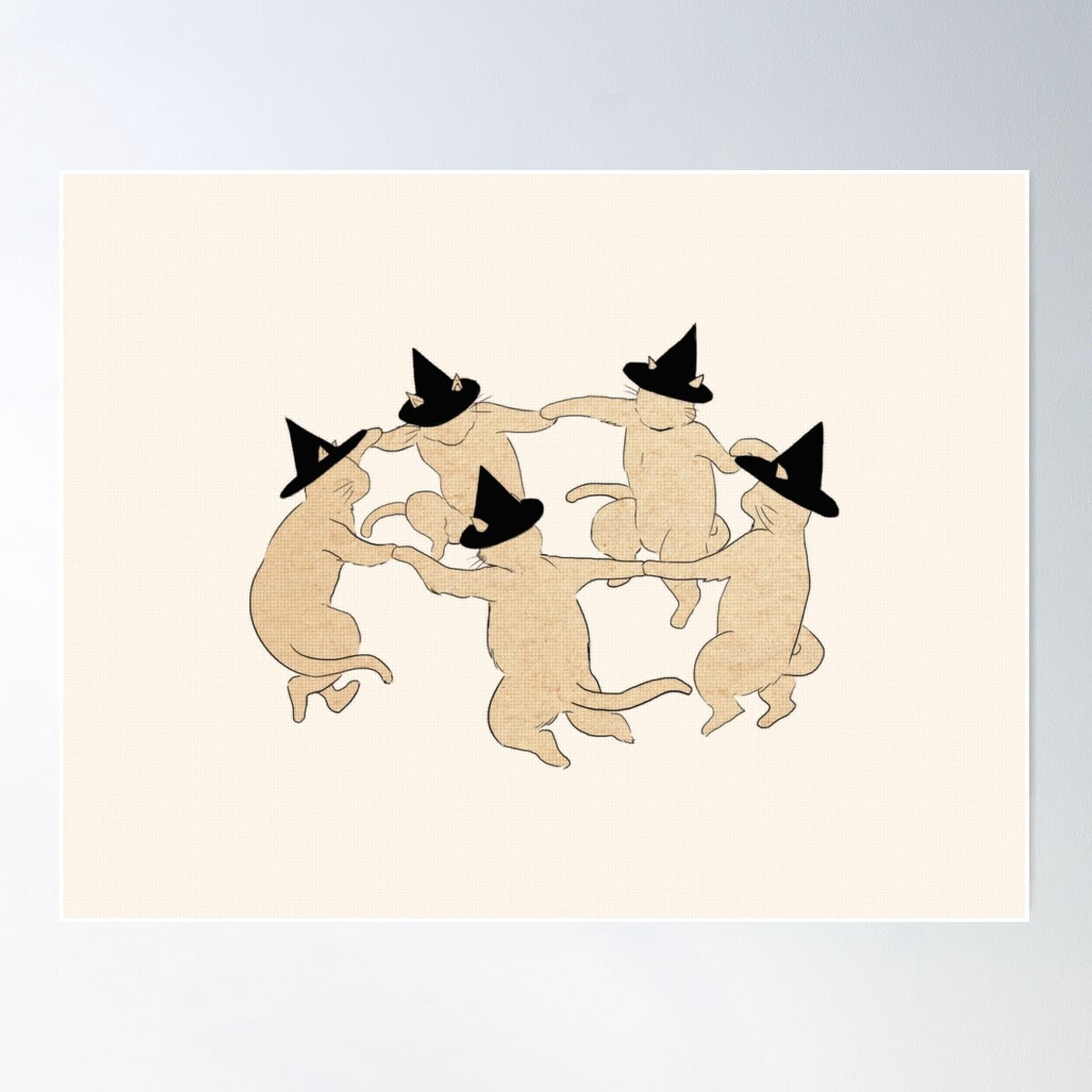 Cat Coven Poster Wall Art, Modern Wall Decor For Living Room Bedroom ...
