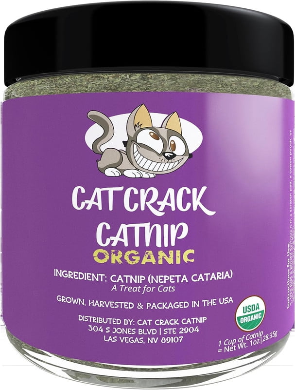Cat Crack Organic Catnip, 100% Natural Cat Nips Organic Blend That ...