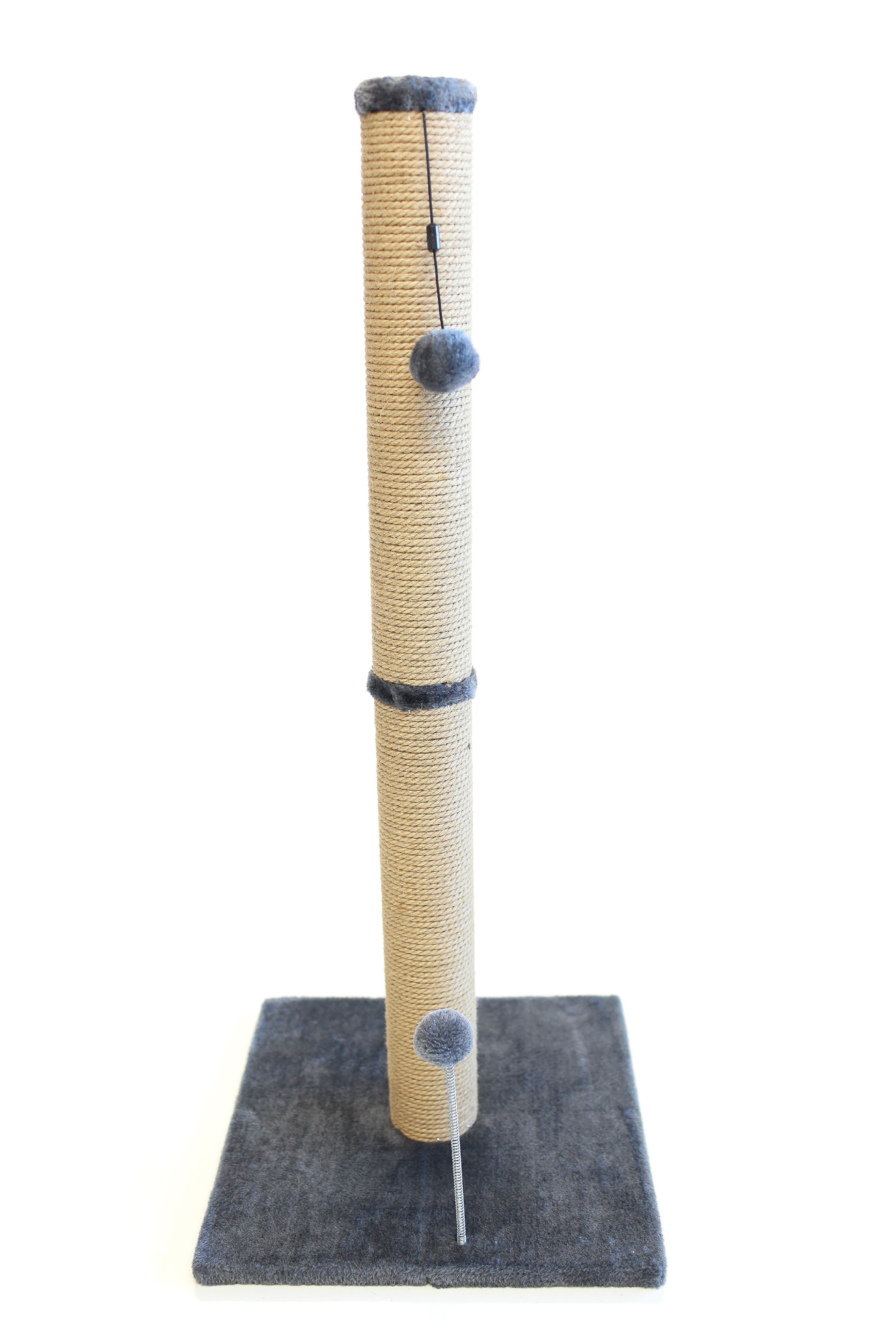 Cat Craft 36 inch Jute Scratching Post (Grey Fur 16x16 Base) - Walmart.com