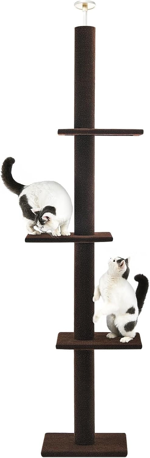 Cat Craft Cat Craft Floor to Ceiling Cat Tree Tower with 4-Tiers for ...