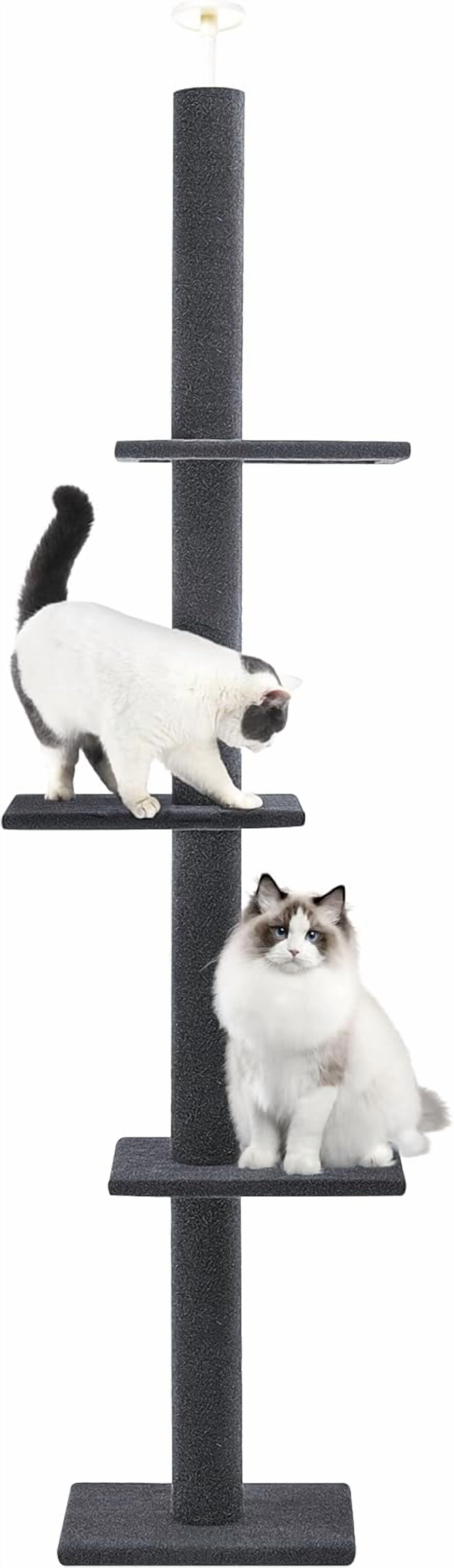 Cat Craft Floor to Ceiling Cat Tree, Adjustable Height 7.5-9 Ft, 4 ...