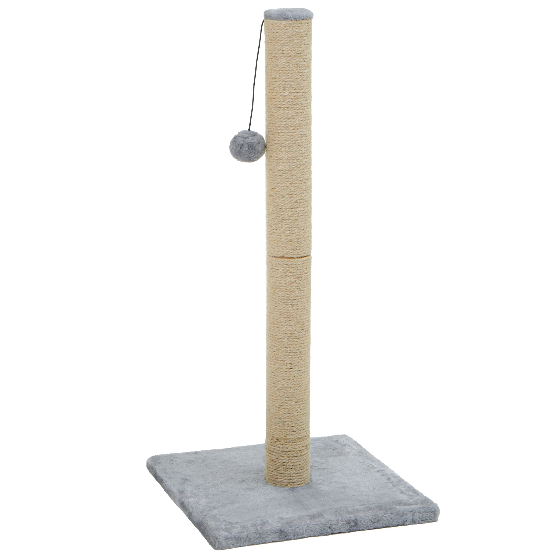 "Cat Craft Jute Fiber Cat Scratching Post, Replaceable Toy, Sturdy Base ...