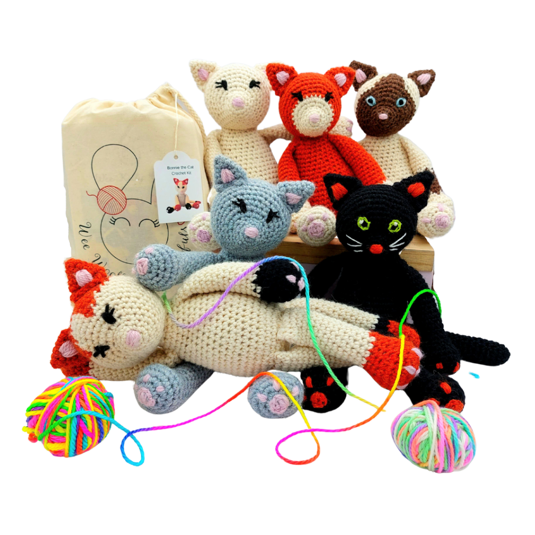 Cat Crochet Kit - Cute Crochet Cat Toy Pattern Amigurumi - Walmart.com