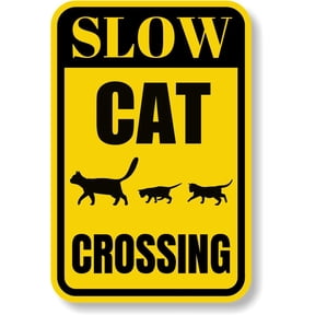 Cat Crossing Sign