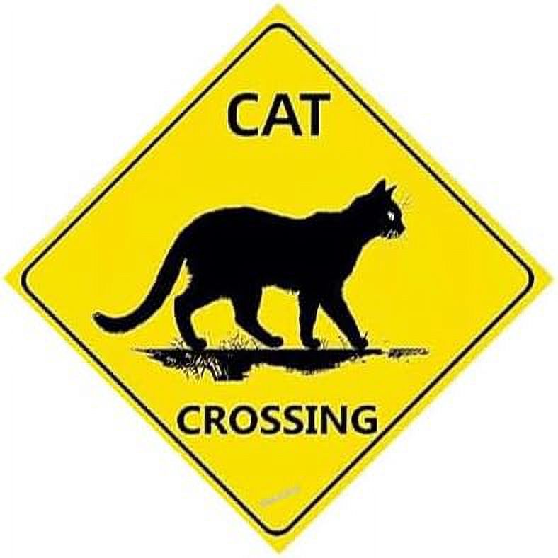 Cat Crossing Sign, Cat Sign for Nene Crossing Sign Bundle Cat Crossing ...